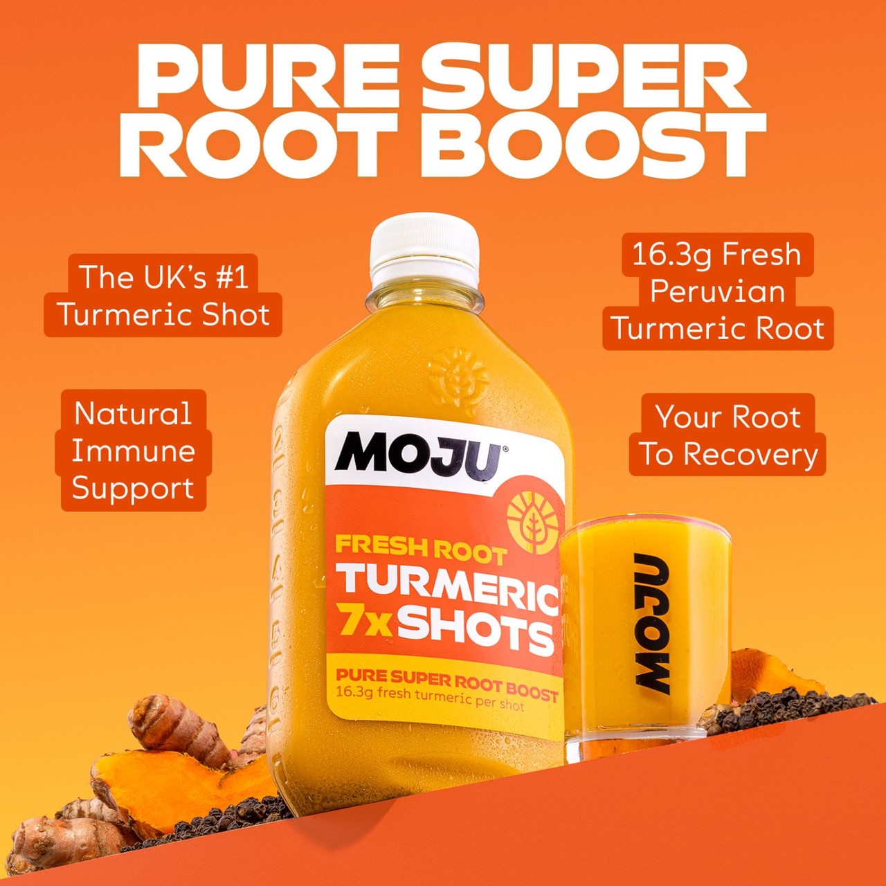 MOJU Turmeric Vitality Dosing Bottle 7x Shots - Morrisons Online ...