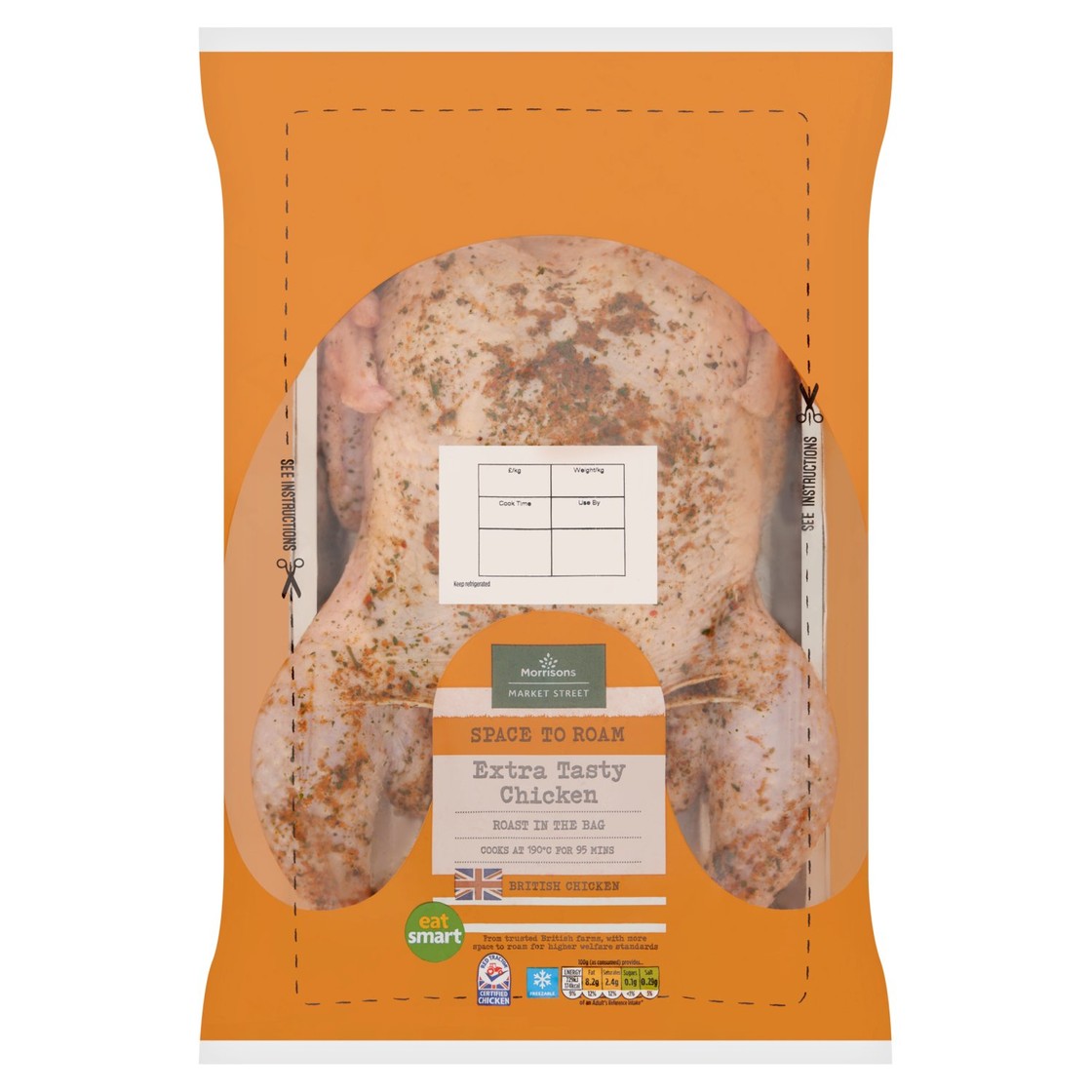 Morrisons Roast In The Bag Extra Tasty Whole Chicken 1.6kg - Morrisons ...