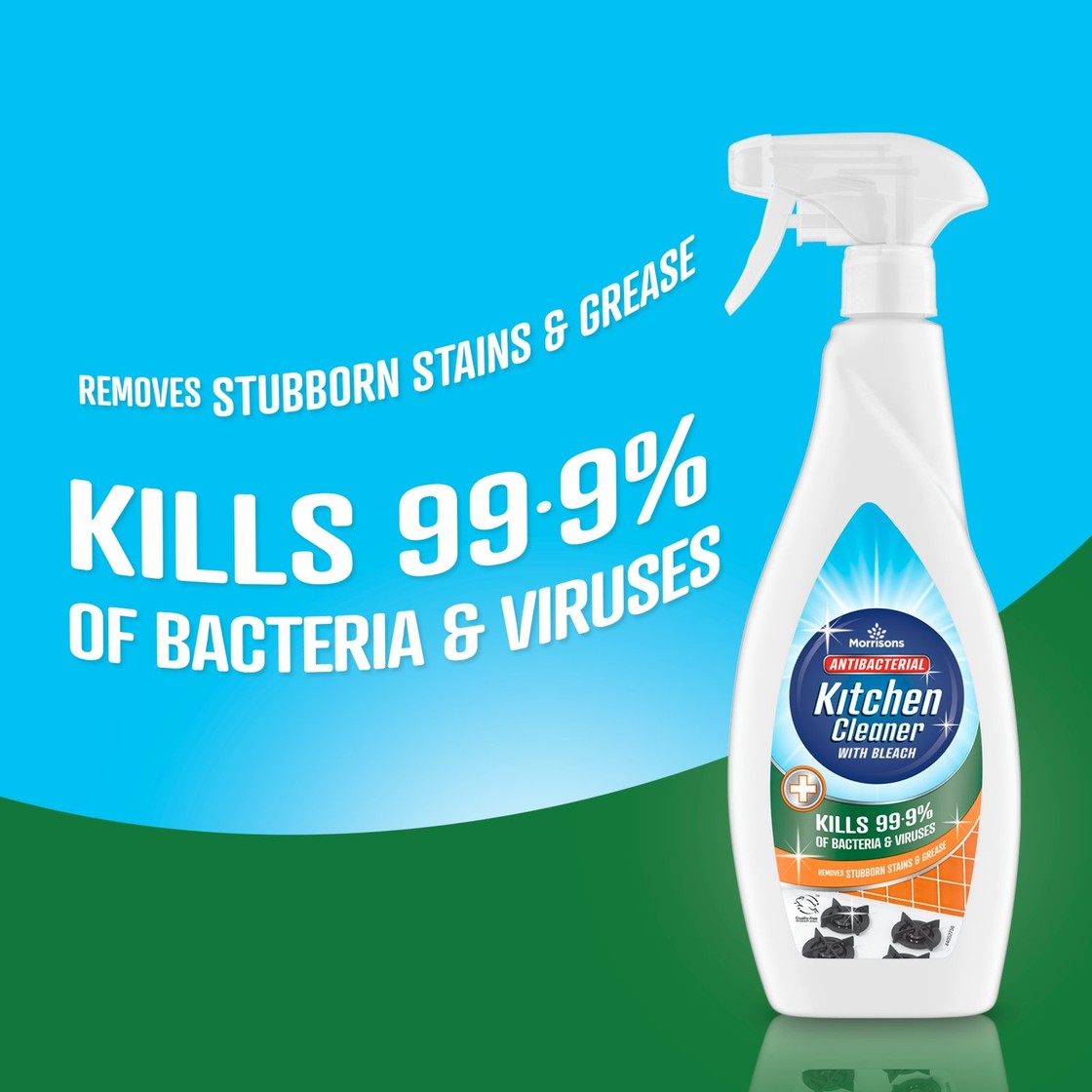 Morrisons Antibacterial Kitchen Cleaner With Bleach Spray 750ml ...