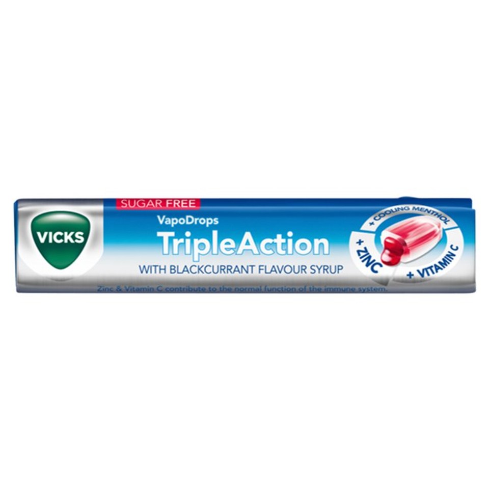Vicks Triple Action Lozenge 42g - Morrisons Online Groceries & Offers