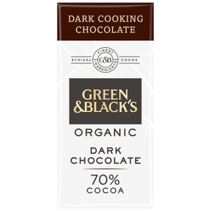 Green & Black's Organic Dark Cooking Chocolate Bar - Morrisons Online ...