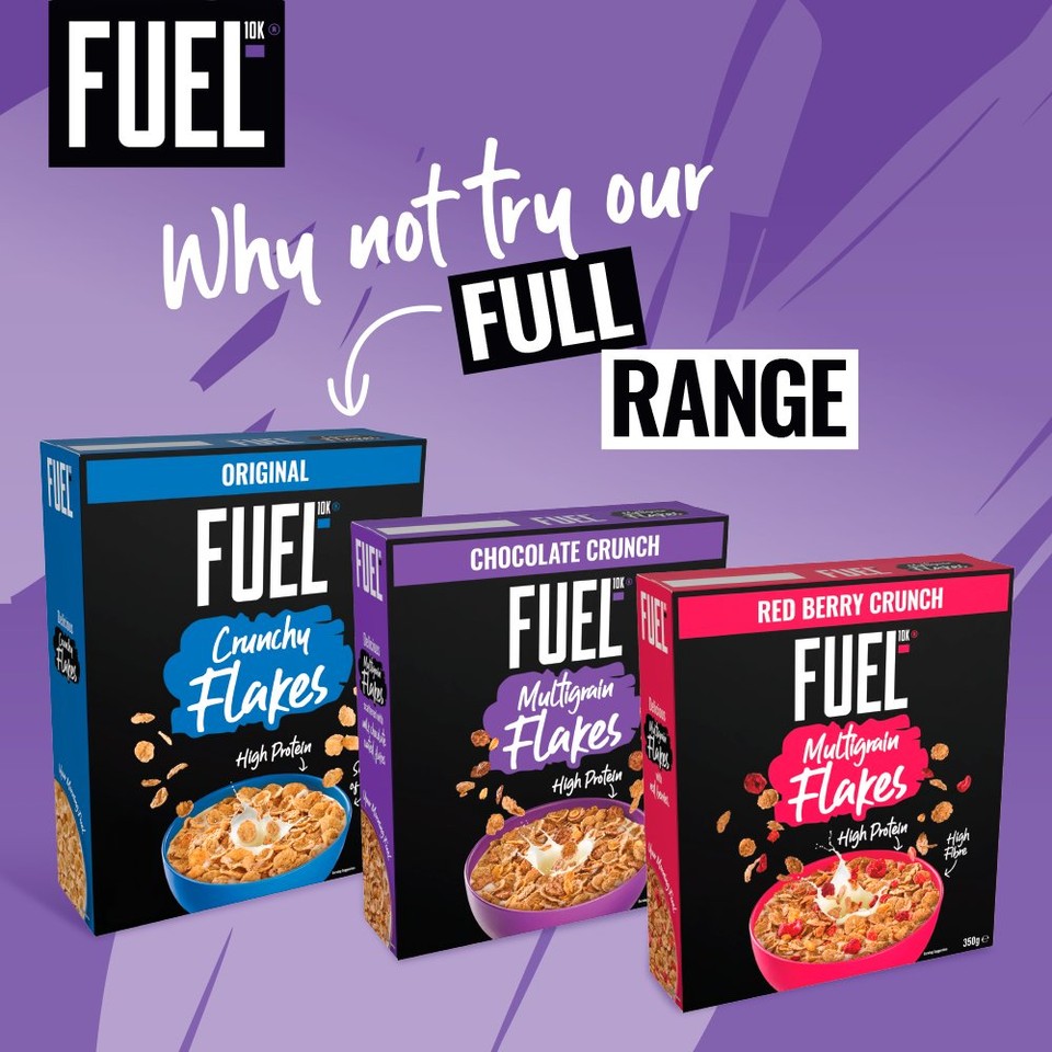 FUEL10K Original Crunchy Flakes High Protein Breakfast Cereal 440g ...