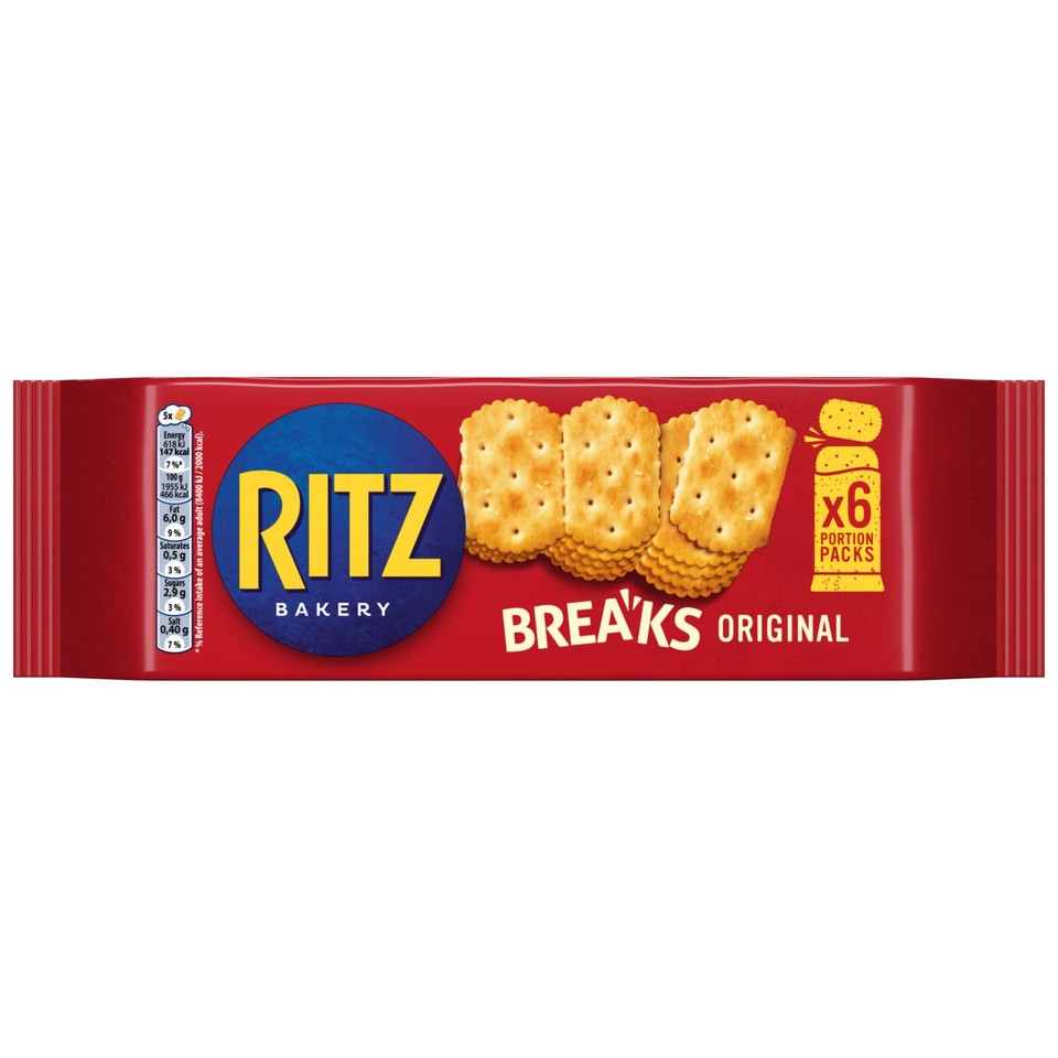 Ritz Breaks Original Crackers 6 Pack Multipack - Morrisons Online ...