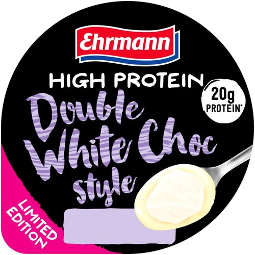 Ehrmann High Protein Pudding & Topping Double White Choc Style 200g ...