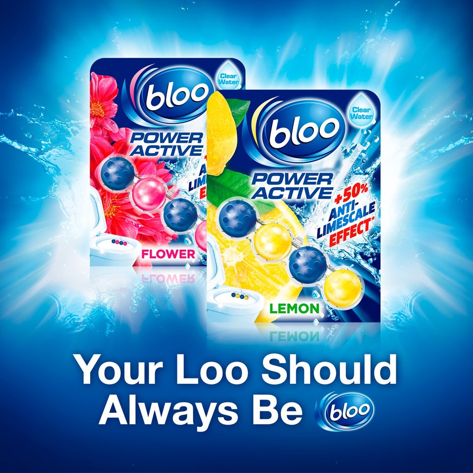 Bloo Power Active Rim Block Lemon 50G - Morrisons Online Groceries & Offers