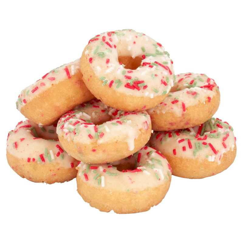 Morrisons 8 Iced Ring Mini Doughnuts - Morrisons Online Groceries & Offers
