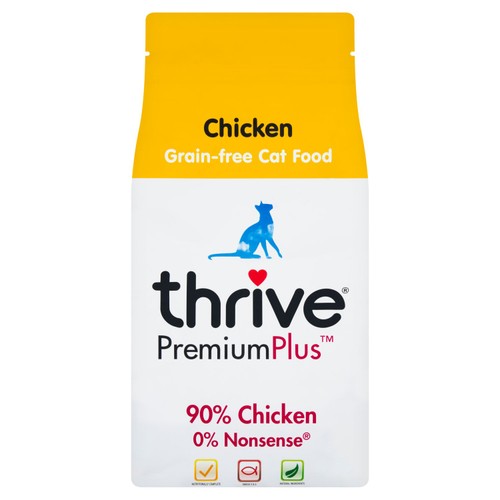 Thrive PremiumPlus Chicken Grain-Free Complete Dry Cat Food 1.5kg ...