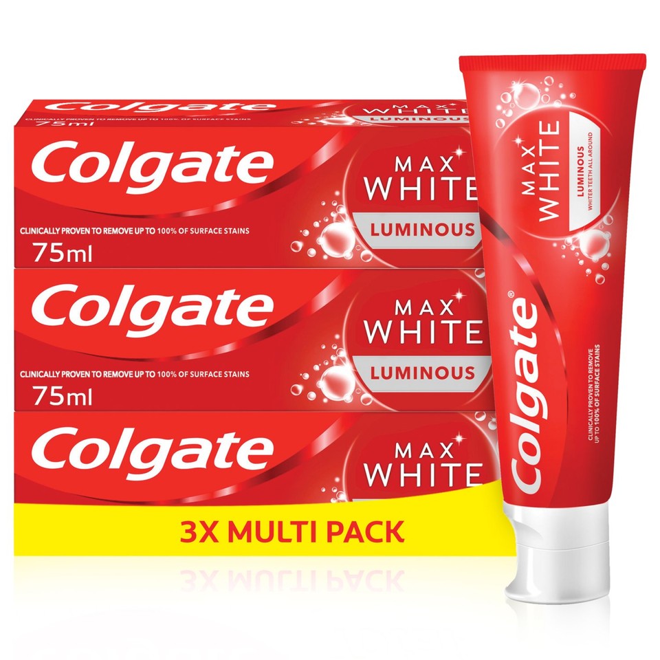 Colgate Max White Luminous Teeth Whitening Toothpaste - Morrisons ...