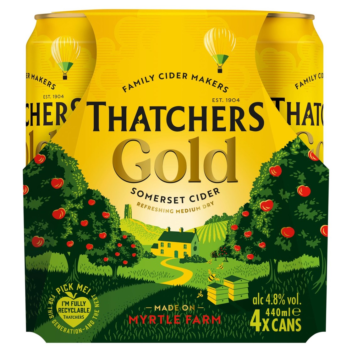 Thatchers Gold Cider 4.8% - Morrisons Online Groceries & Offers