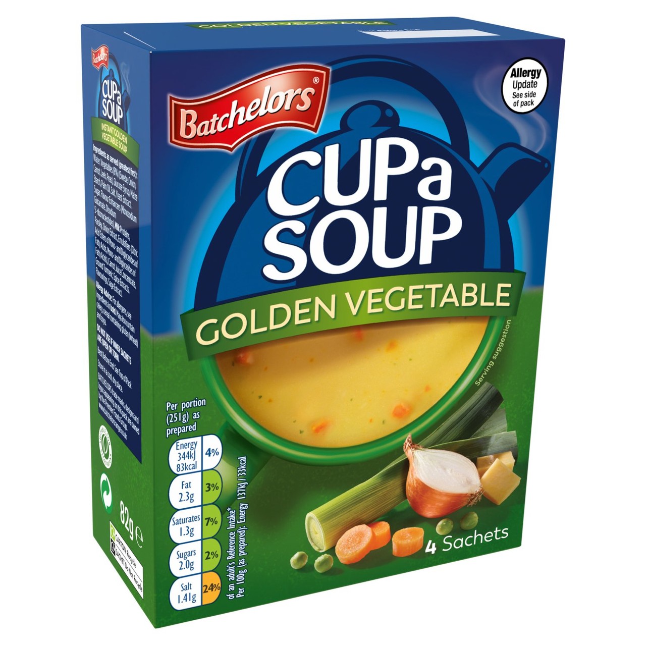 Batchelors Cup a Soup Golden Vegetable 4 Sachets - Morrisons Online ...