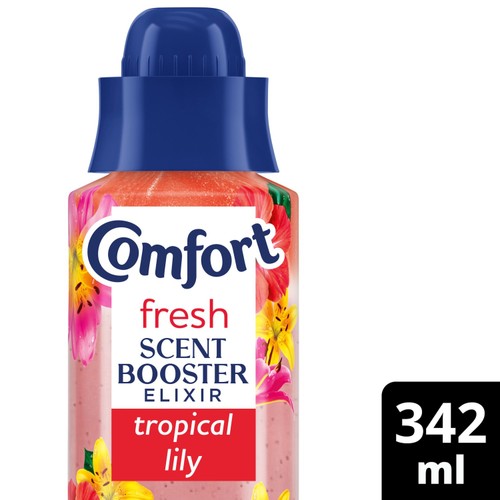 Comfort Fresh Scent Booster Elixir Tropical Lily 342ml - Morrisons ...
