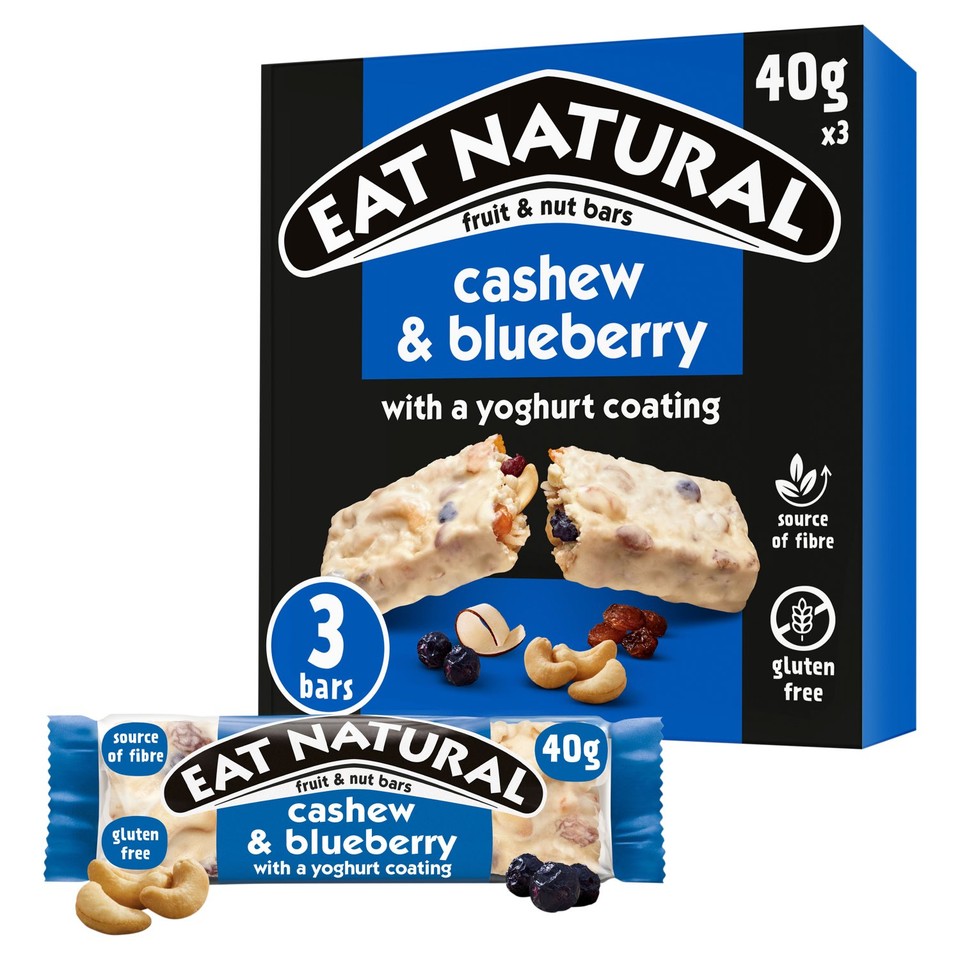 Eat Natural Cashew & Blueberry Fruit & Nut Bars - Morrisons Online ...