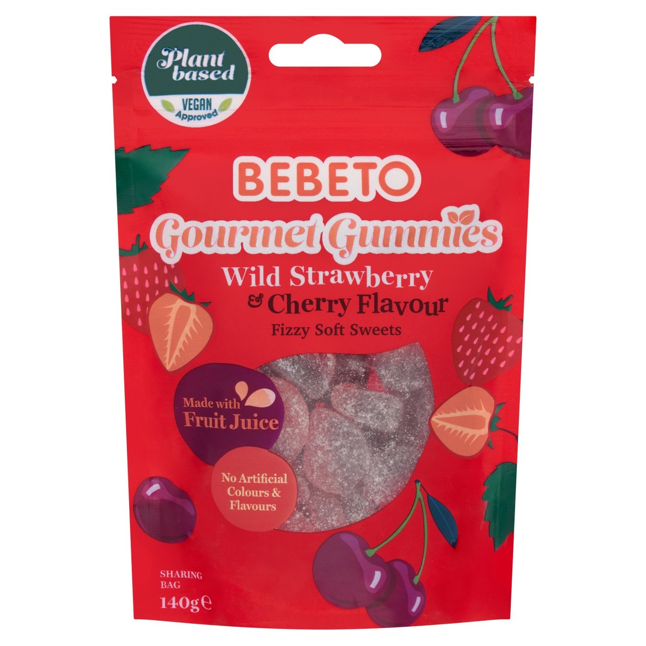Bebeto Wild Strawberry & Cherry Gourmet Gummies - Morrisons Online ...