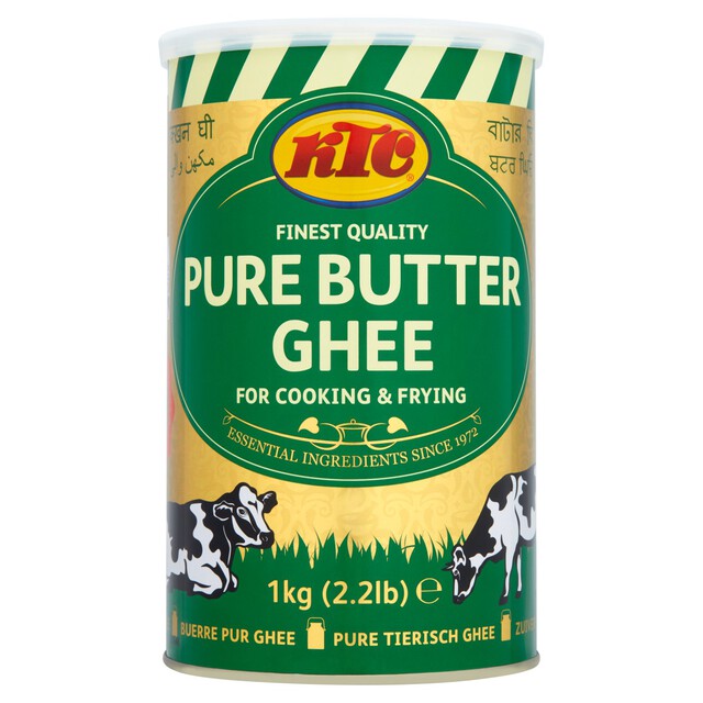 KTC Finest Quality Pure Butter Ghee 1kg - Morrisons Online Groceries ...