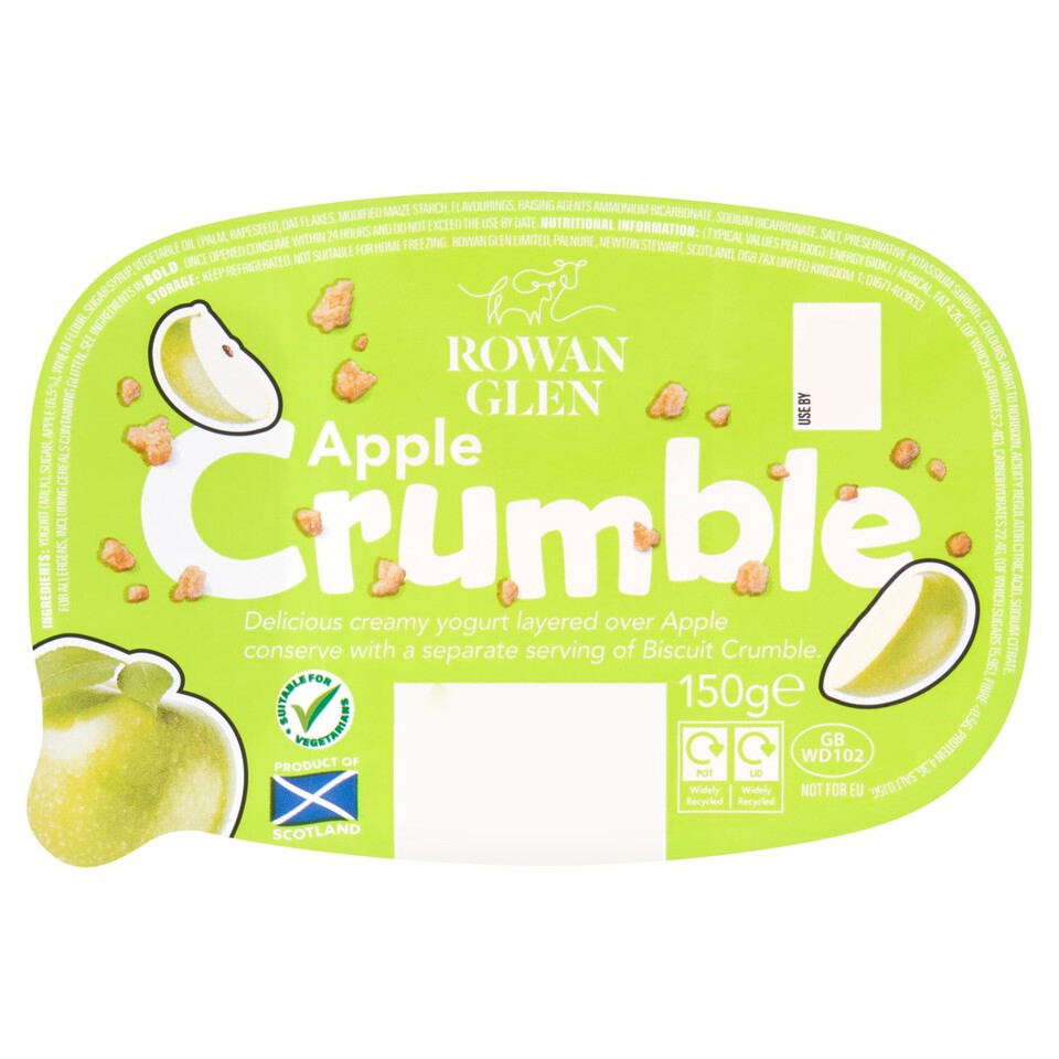 Rowan Glen Apple Crumble Yogurt - Morrisons Online Groceries & Offers