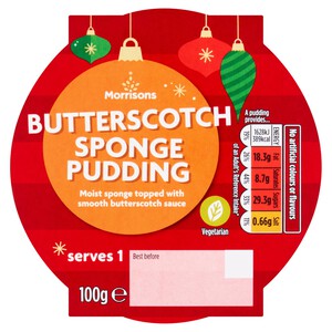 Morrisons Butterscotch Sponge Pudding Serves 1 - Morrisons Online ...