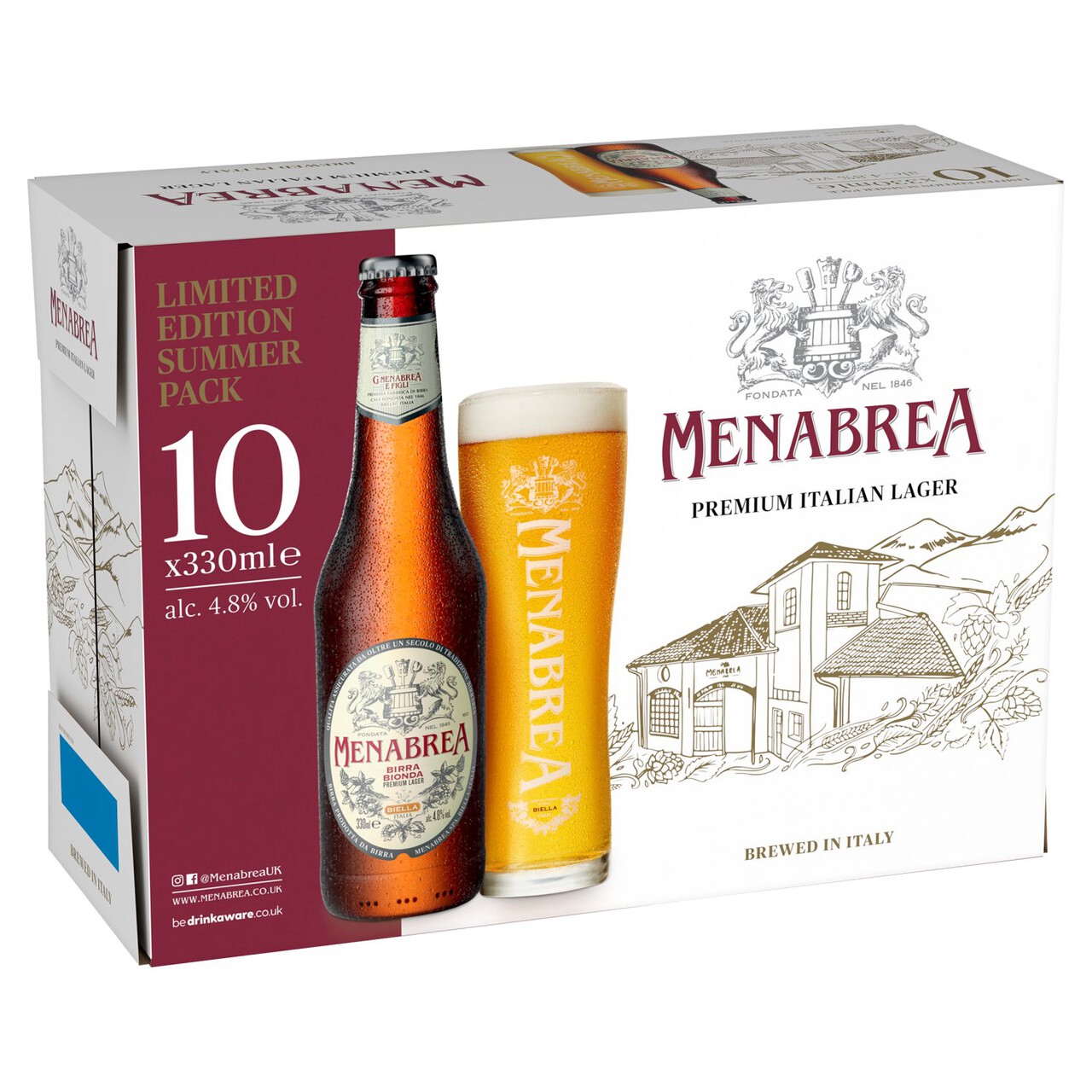 Menabrea Premium Lager - Morrisons Online Groceries & Offers