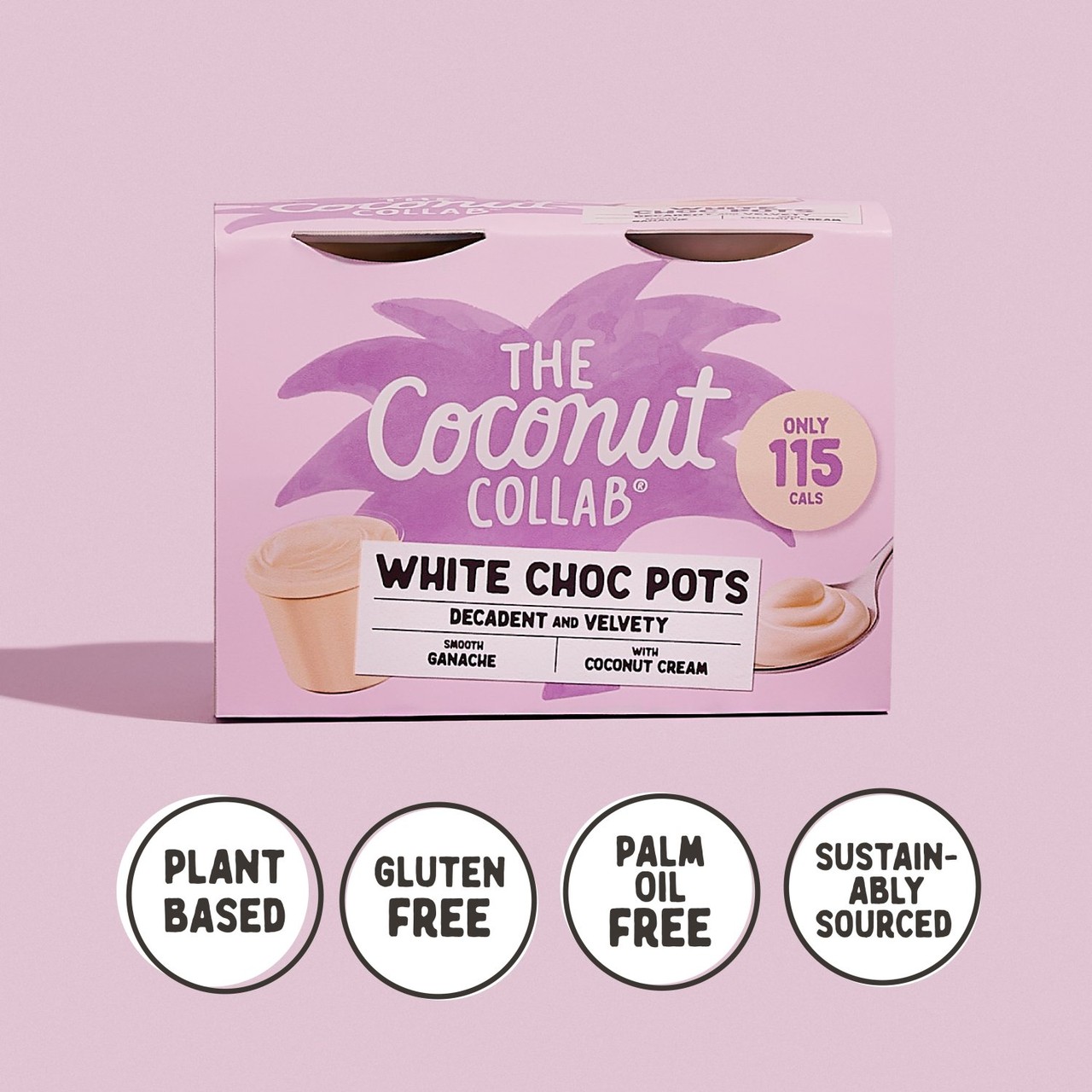 The Coconut Collab White Choc Pots - Morrisons Online Groceries & Offers