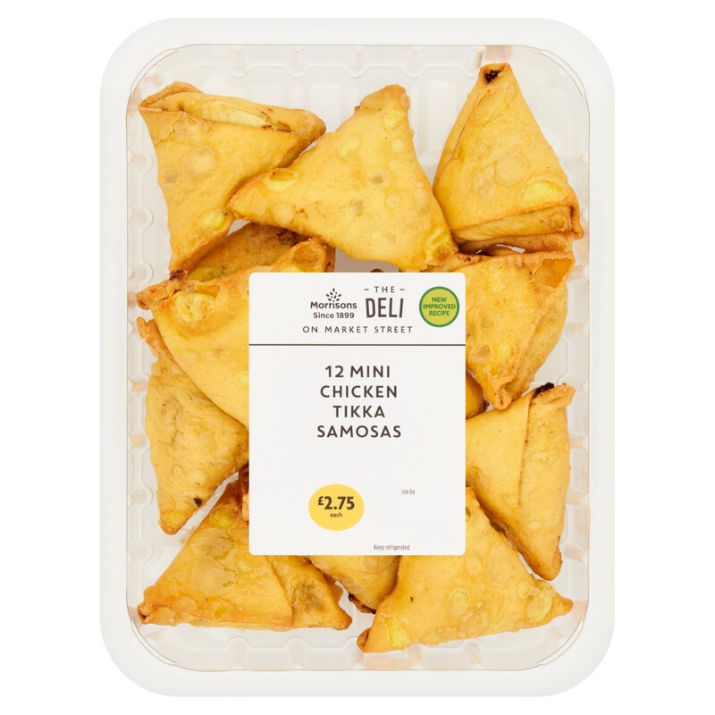 Market Street Deli Mini Chicken Tikka Samosas - Morrisons Online ...