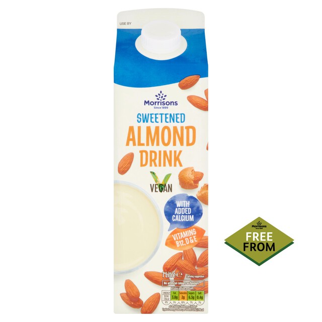 Morrisons Sweetened Almond Milk - Morrisons Online Groceries & Offers