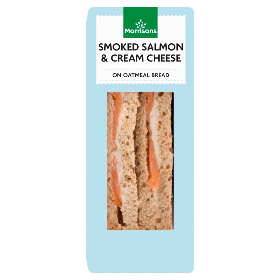 Morrisons Salmon & Cream Cheese Sandwich - Morrisons Online Groceries ...
