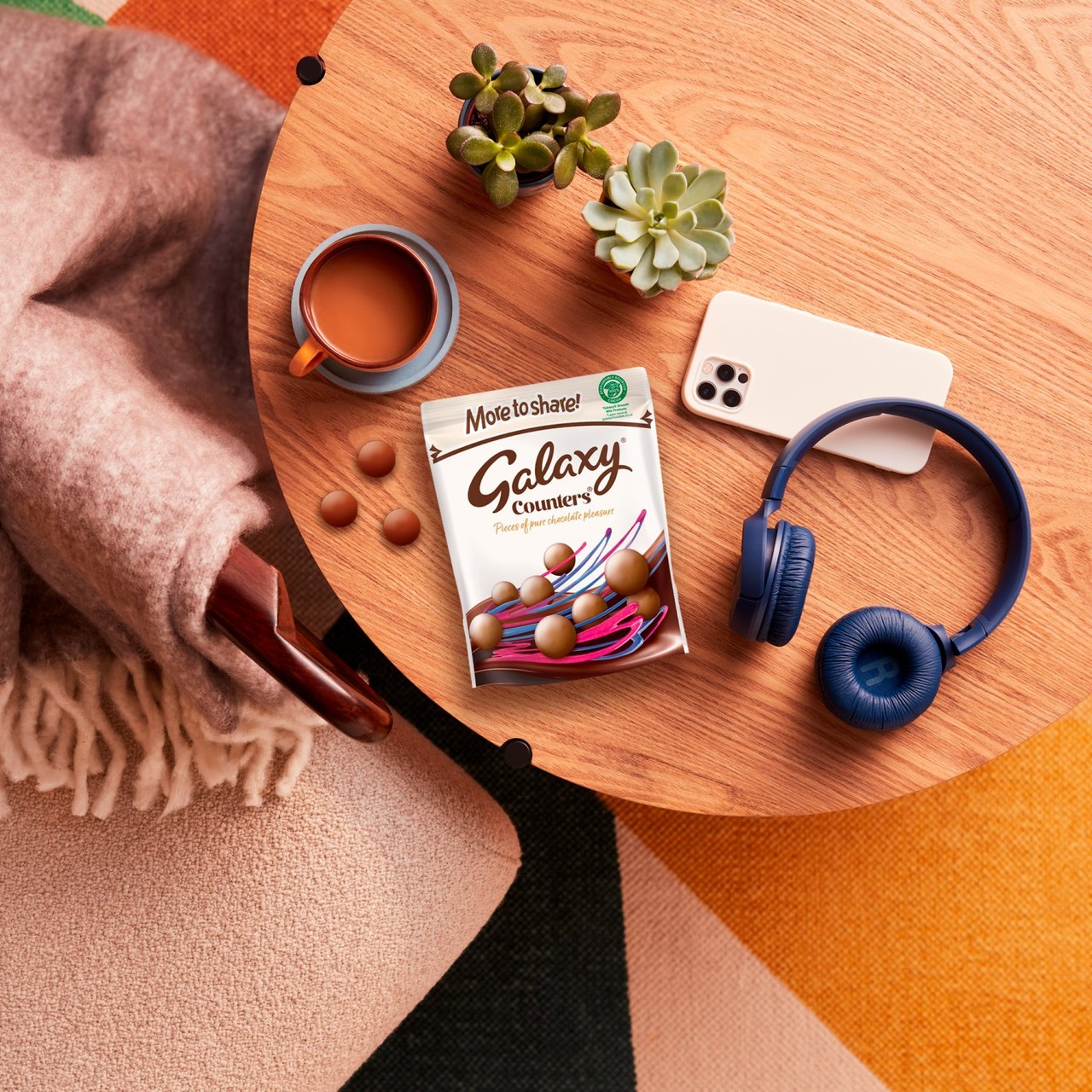 Galaxy Counters Milk Chocolate Pouch Bag 112g - Morrisons Online ...