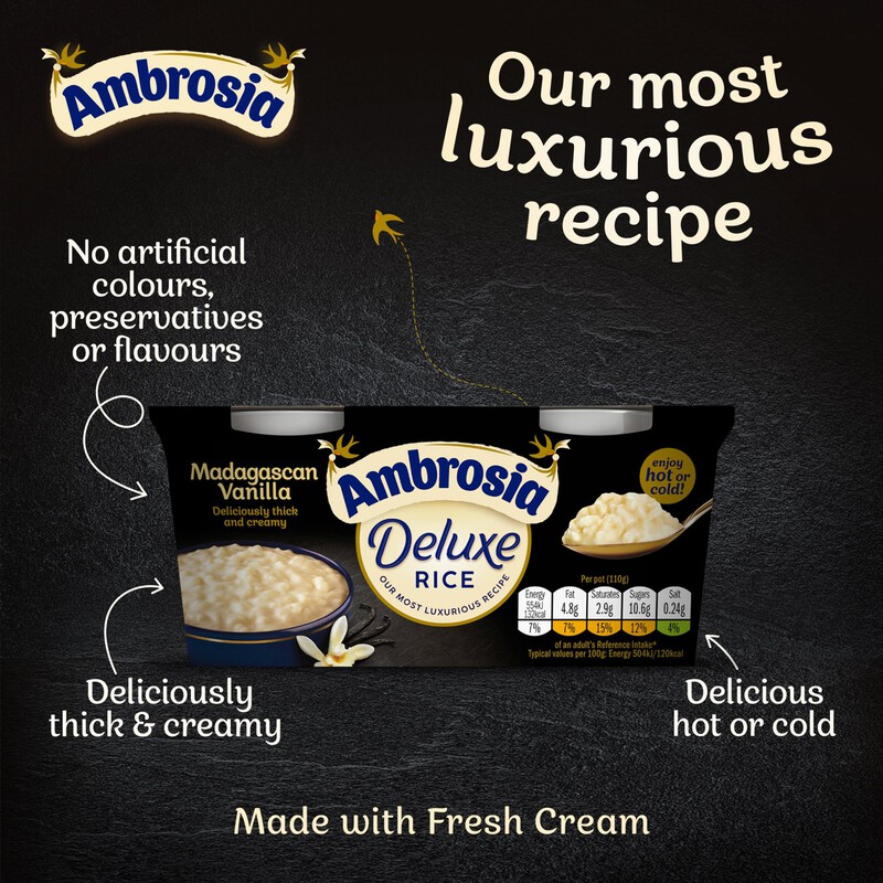 Ambrosia Deluxe Rice Madagascan Vanilla Pot - Morrisons Online ...