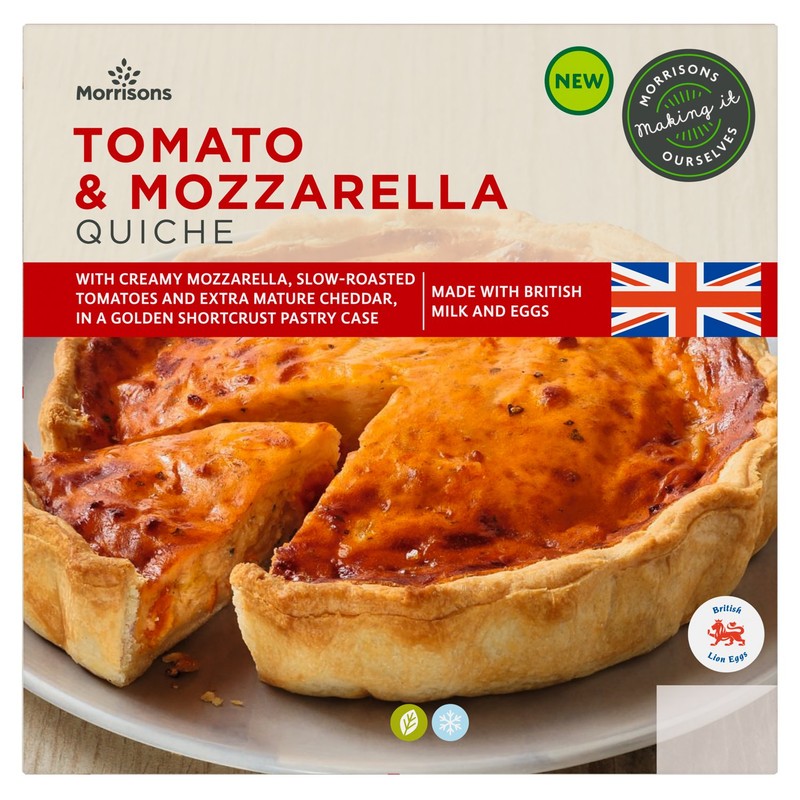 Morrisons Tomato & Mozzarella Quiche - Morrisons Online Groceries & Offers