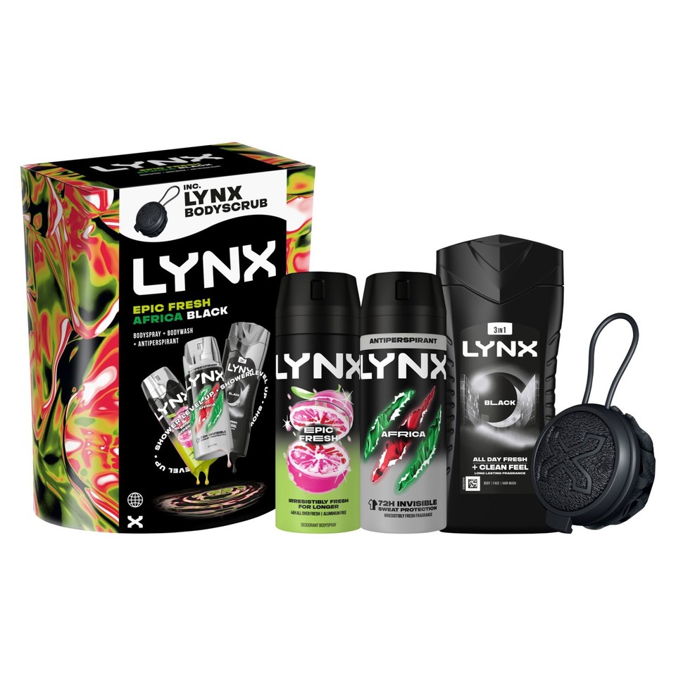 Lynx Trio All Stars Bodyscrub Gift Set - Morrisons Online Groceries ...