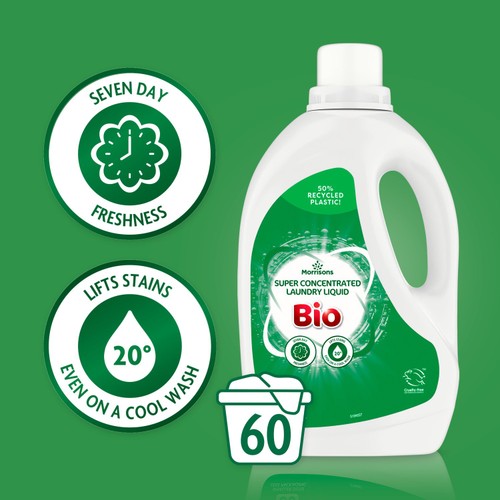 Morrisons Bio Super Concentrated Liquid 60 Washes - Morrisons Online ...