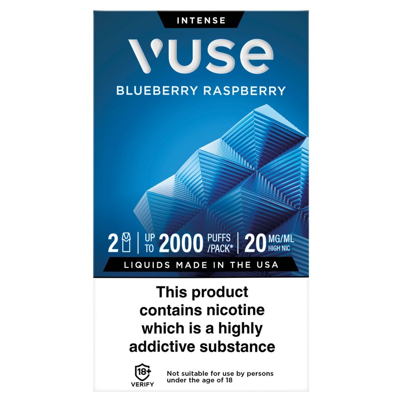 Vuse Pod Refills Blue Raspberry 20mg - Morrisons Online Groceries & Offers