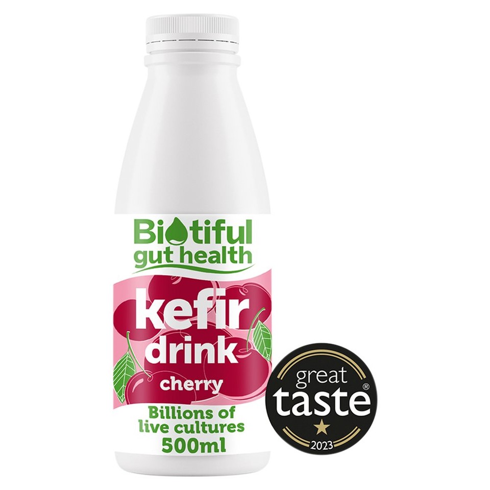 Biotiful Gut Health Kefir Drink Cherry 500ml - Morrisons Online ...