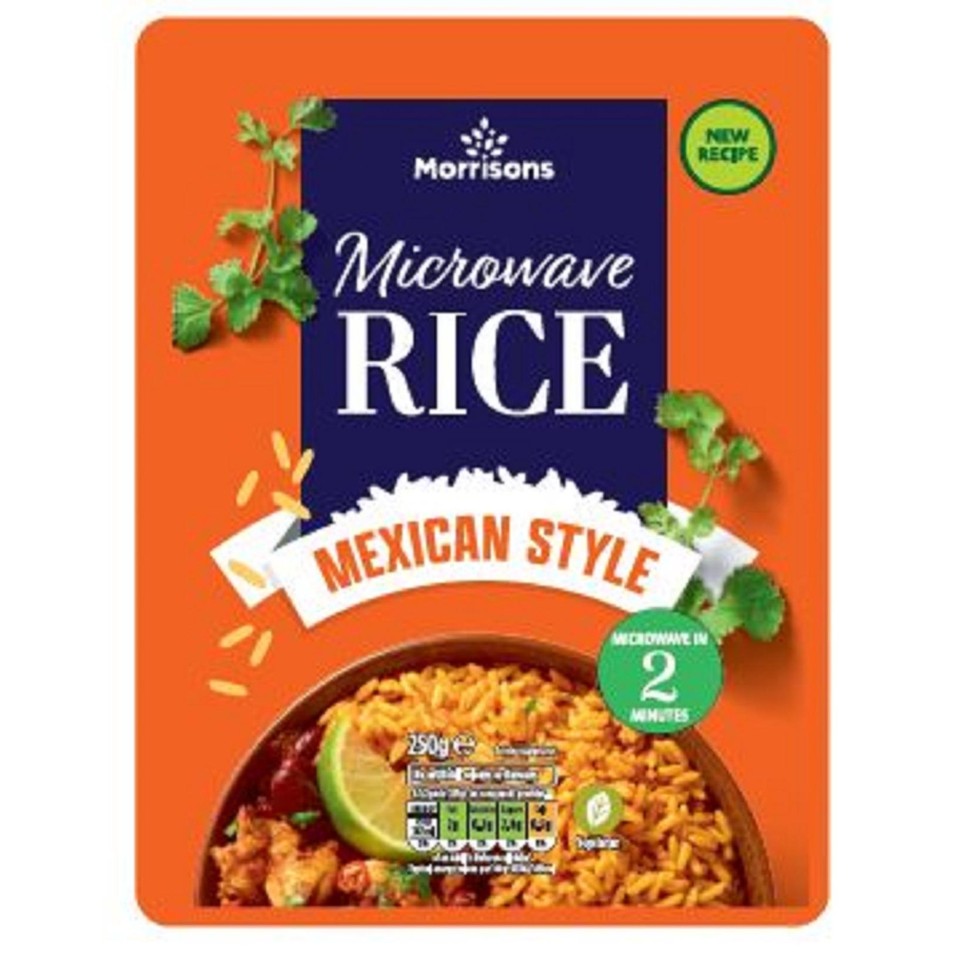 Morrisons Mexican Style Microwave Rice 250g - Morrisons Online ...