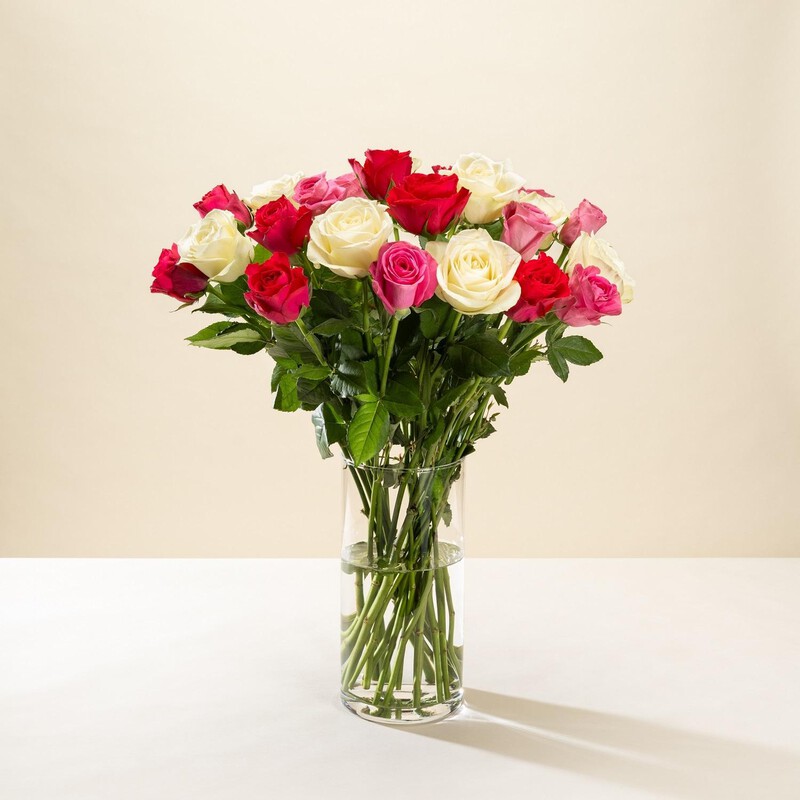 Morrisons Rainbow Roses Flowers Bouquet - Morrisons Online Groceries ...