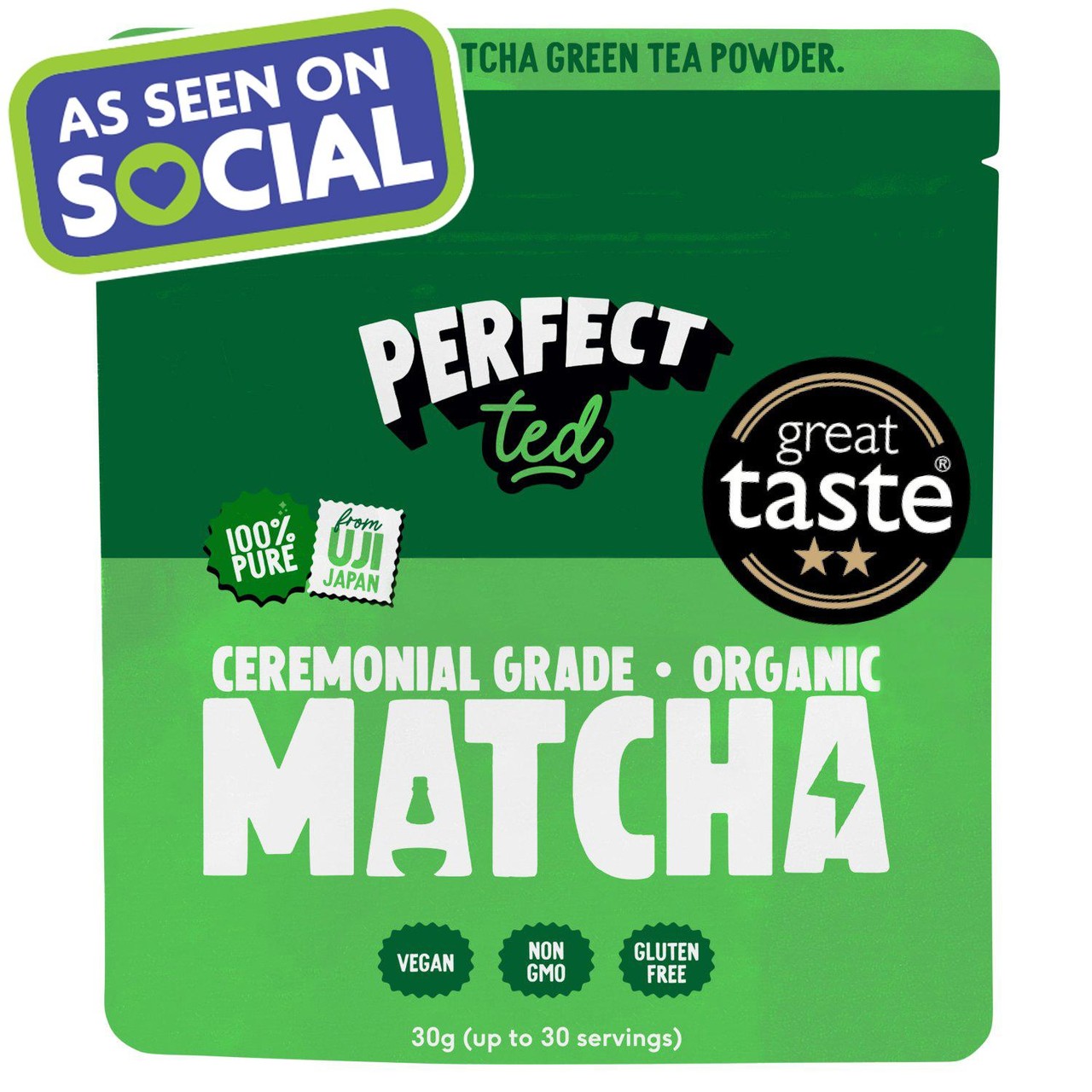 Perfect Ted Organic Matcha Powder 30g - Morrisons Online Groceries & Offers