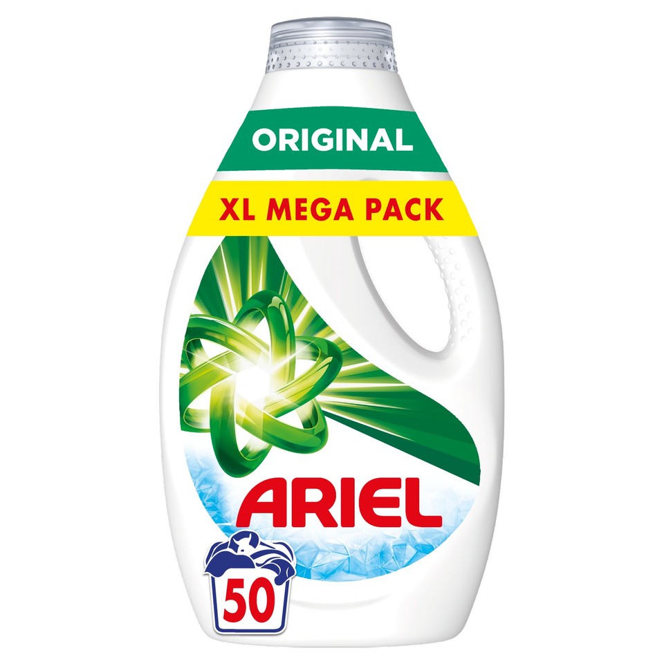 Ariel Original Washing Liquid 50 Washes - Morrisons Online Groceries ...