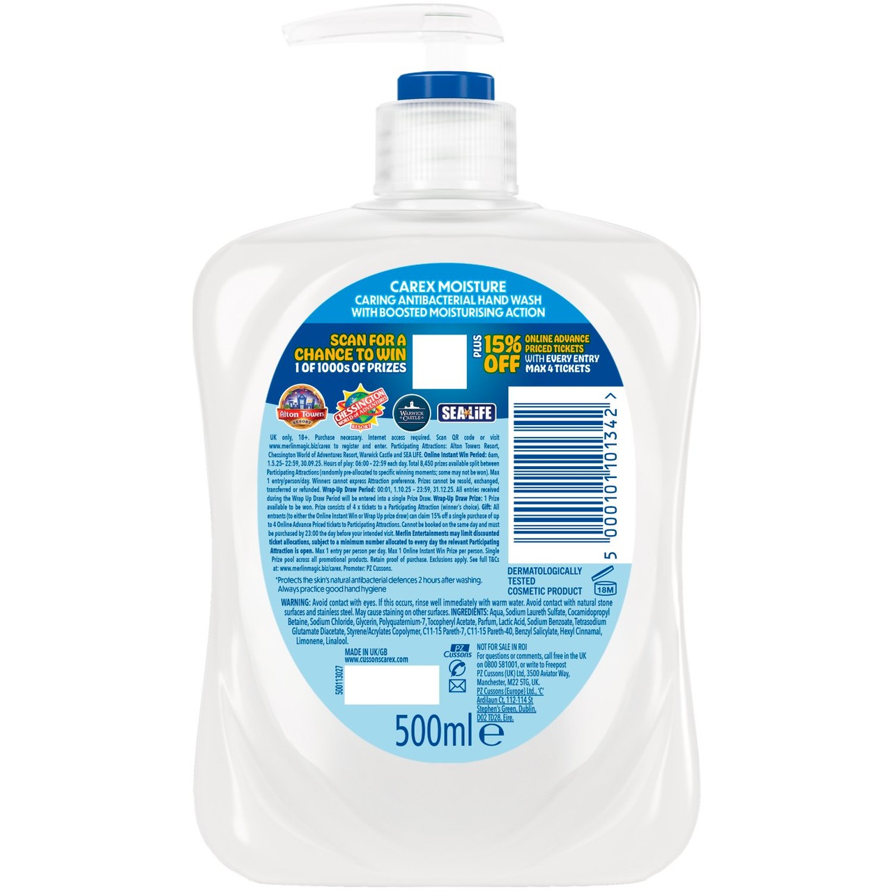 Carex Complete Moisture Plus Hand Wash - Morrisons Online Groceries ...