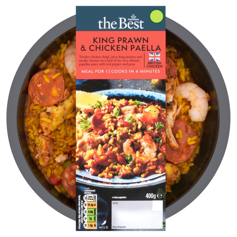Morrisons The Best King Prawn & Chicken Paella - Morrisons Online ...