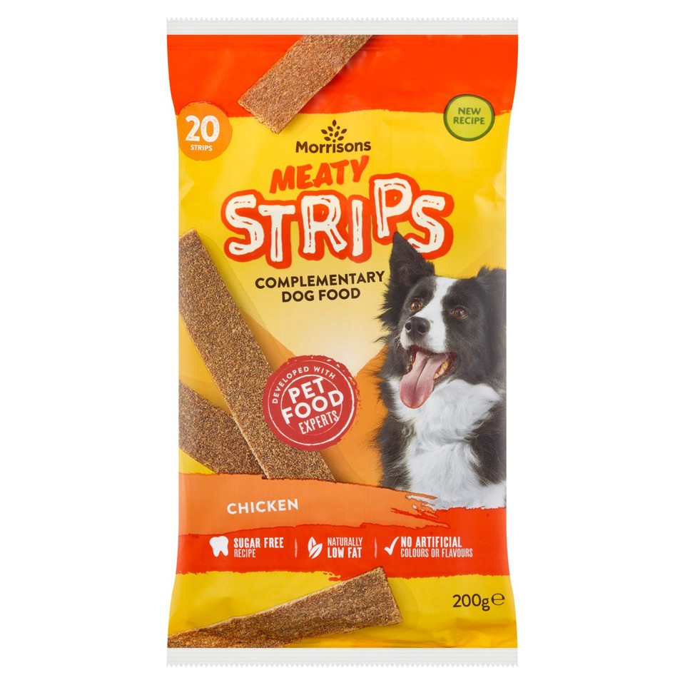 Morrisons Meaty Strips With Chicken - Morrisons Online Groceries & Offers
