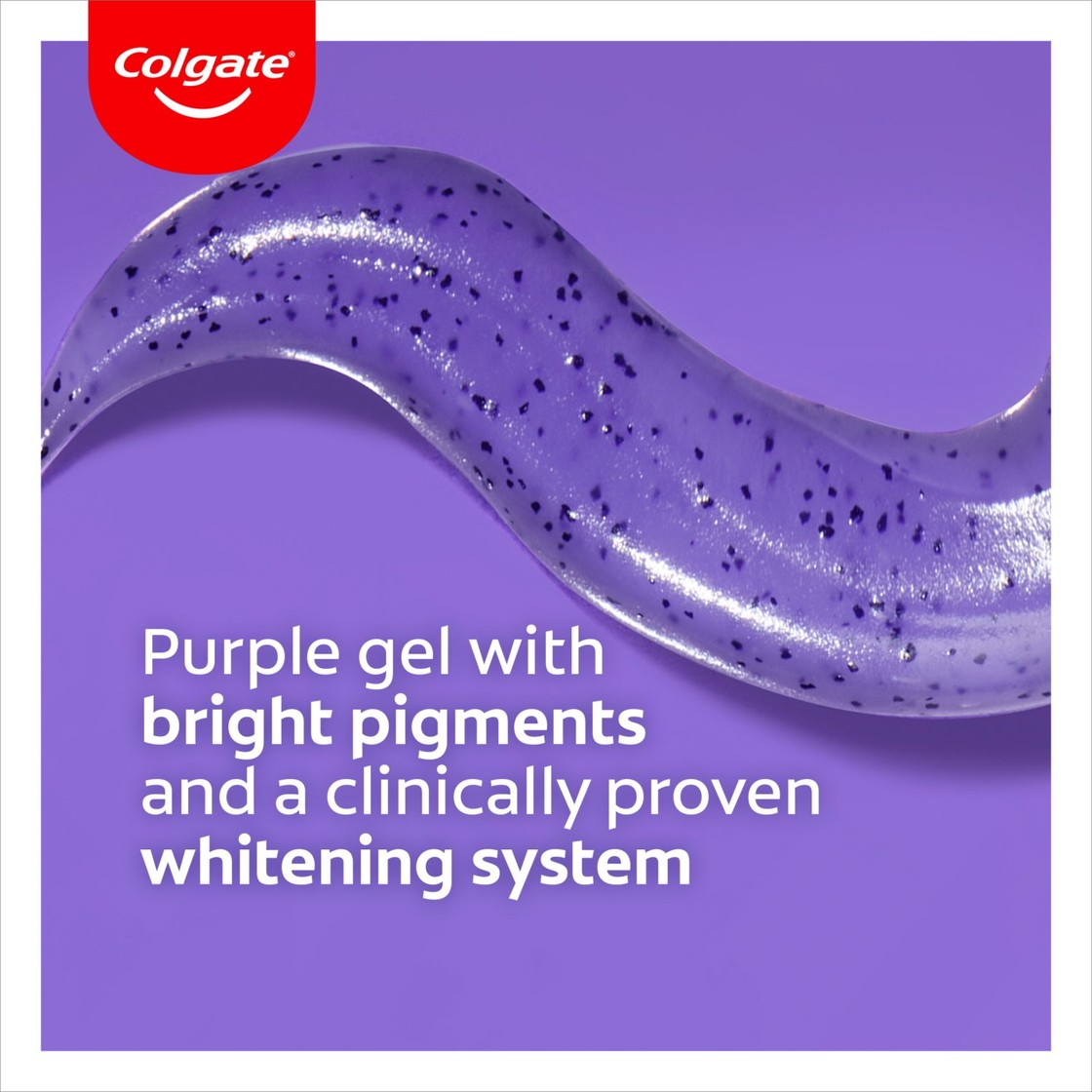 Colgate Advanced White Purple Teeth Whitening Toothpaste 75ml ...
