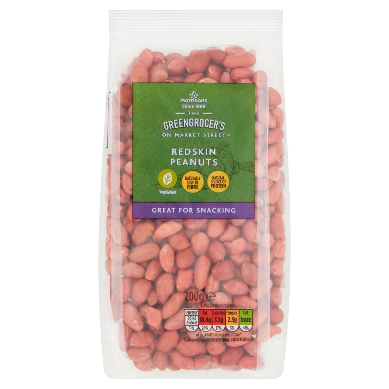 Morrisons Redskin Peanuts 200g - Morrisons Online Groceries & Offers