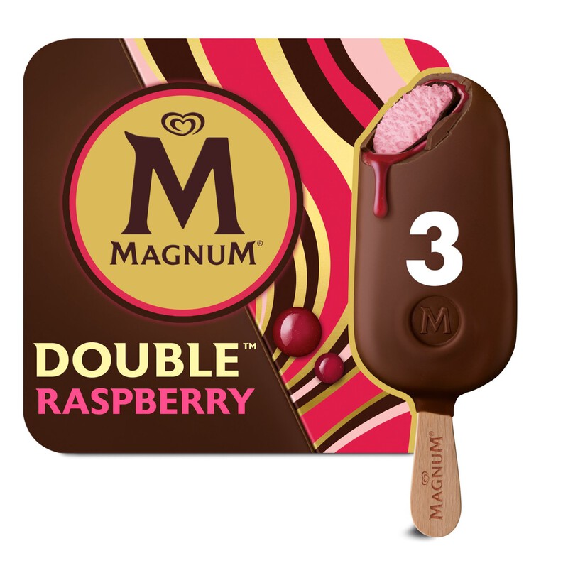 Magnum Double Raspberry Ice Cream Sticks - Morrisons Online Groceries ...