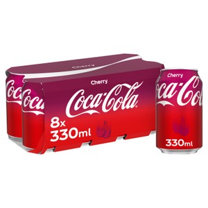 Coca-Cola Cherry 8 x 330ml - Morrisons Online Groceries & Offers