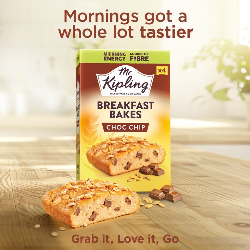 Mr Kipling Choc Chip Breakfast Bakes 4 Pack - Morrisons Online ...
