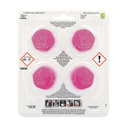 Harpic Hygienic & Fresh Sticker Blossom 4 pack - Morrisons Online ...