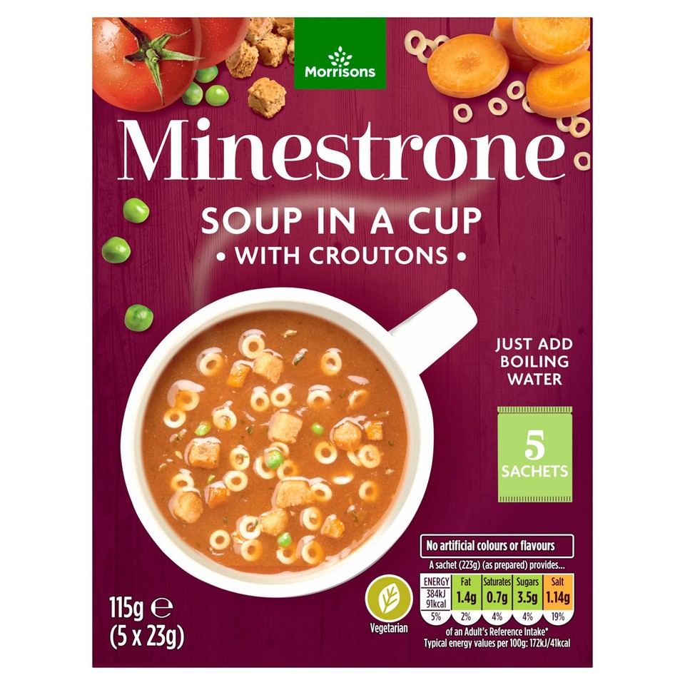 Morrisons Minestrone Cup Soup - Morrisons Online Groceries & Offers