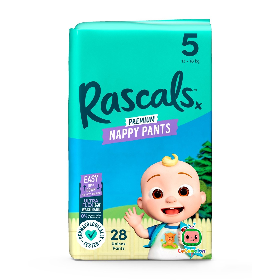 Rascals Cocomelon Size 5 Nappy Pants - Morrisons Online Groceries & Offers