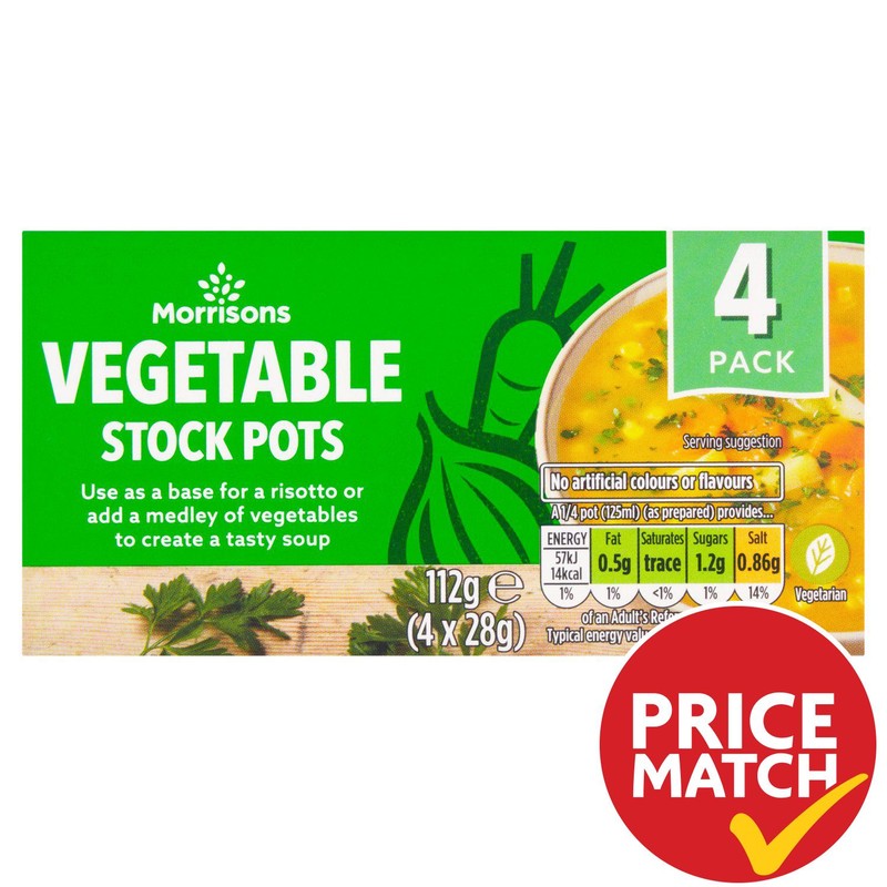 Morrisons Vegetable Stock Pots - Morrisons Online Groceries & Offers