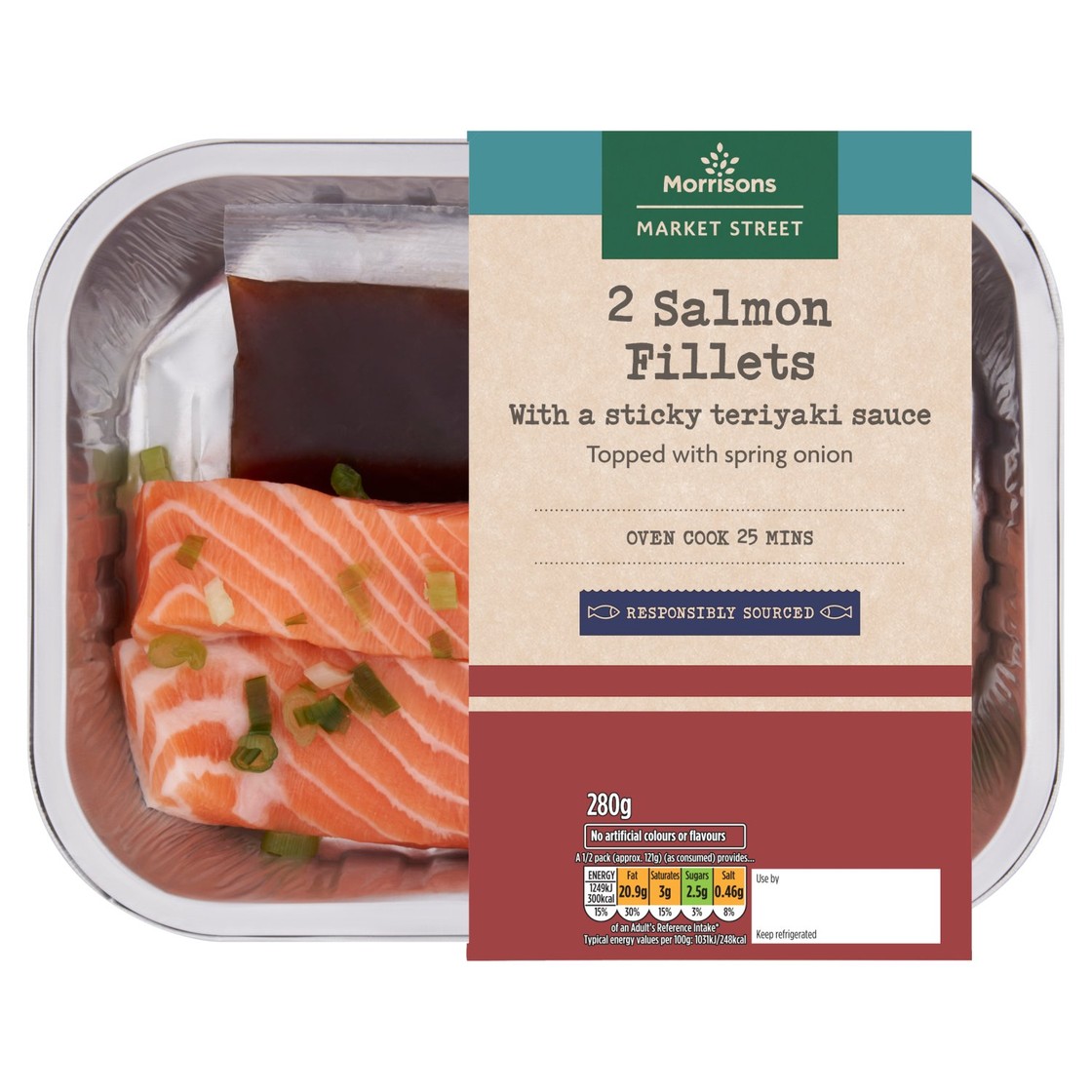 Morrisons 2 Teriyaki Salmon Fillets 270g - Morrisons Online Groceries ...