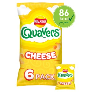 Walkers Quavers Cheese Multipack Snacks Crisps 6 Pack - Morrisons ...